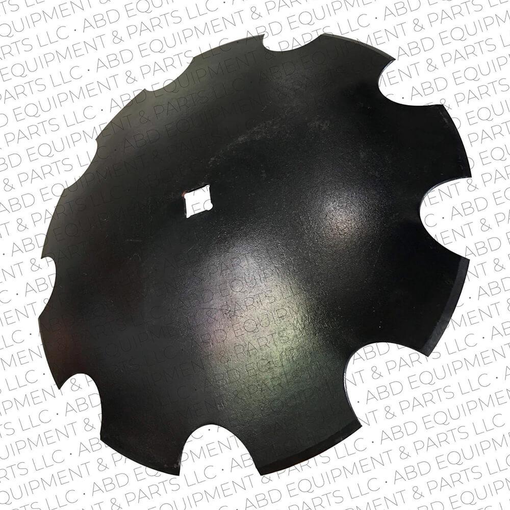 24" x 6 mm Notched Disc Blades 1 1/2 Inch Square and 1 5/8 Inch Round
